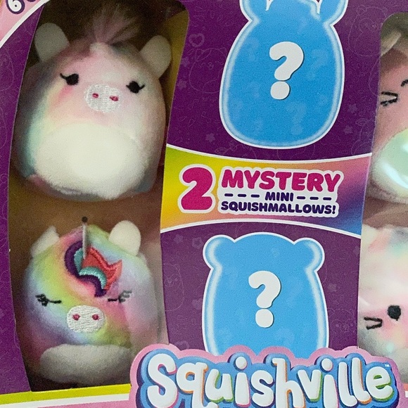 Kellytoy | Toys | Squishmallows Squishville Rainbow Dream Squad 6 Pack ...